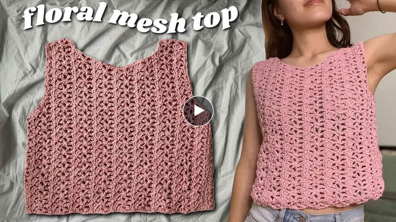 Floral Crochet Mesh Top Tutorial