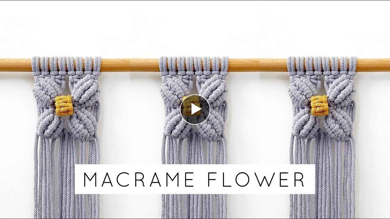 DIY: MACRAME FLOWER | MACRAME FLOWER PATTERN TUTORIAL