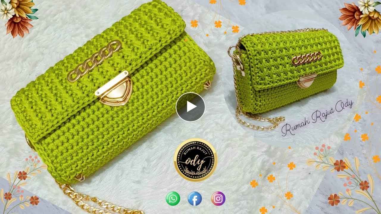 "Dompet Rajut : Kreasi Mudah untuk Pemula | Tutorial Model Terbaru!"