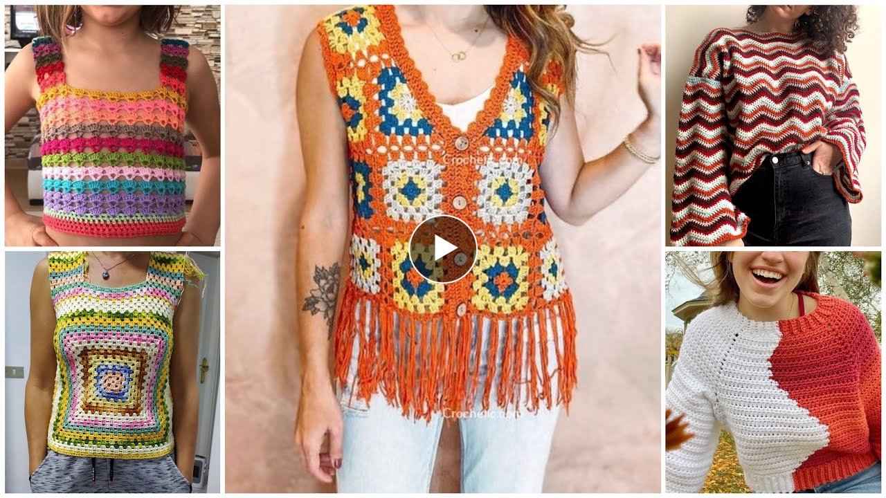 latest beautiful crochet cotton thread top/cute top designs for summer’s